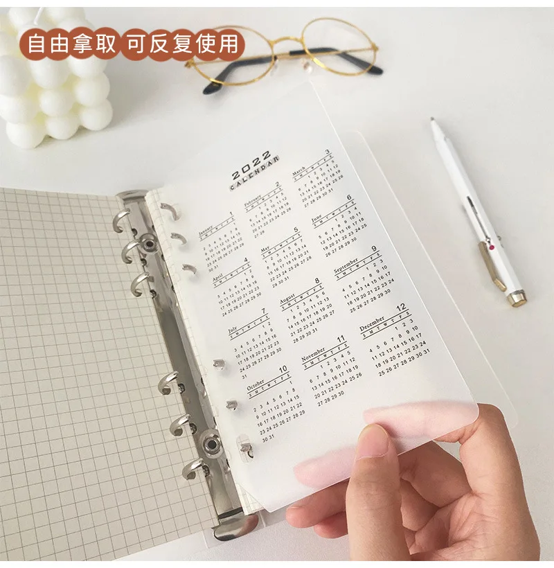 Mini Planner Inserts,3-ring Binder/planner Filler Paper Spiral Notebook ...