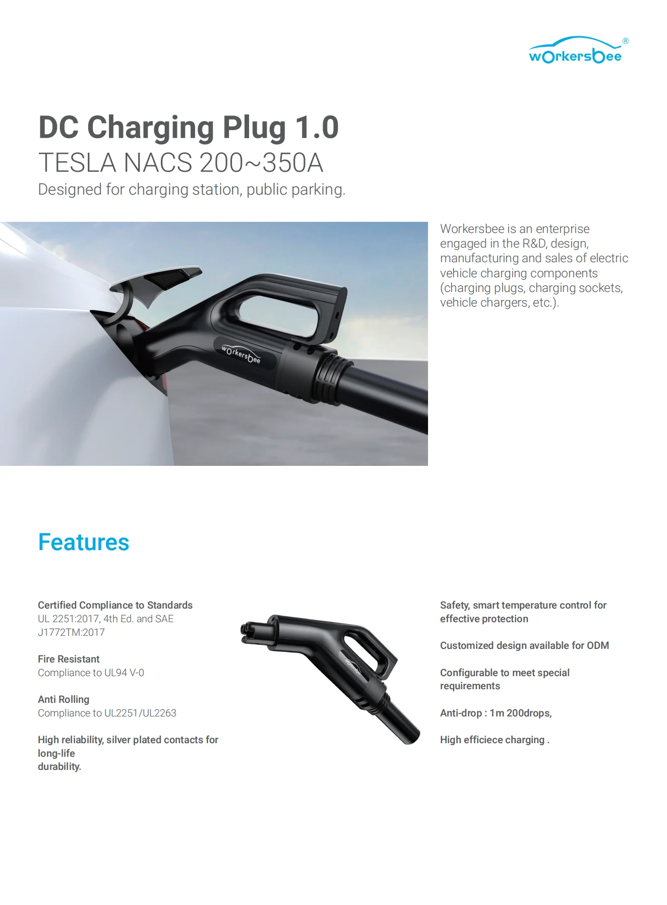 NACS DC Charging Cable 250A UL Certified, Cable 5M| Alibaba.com