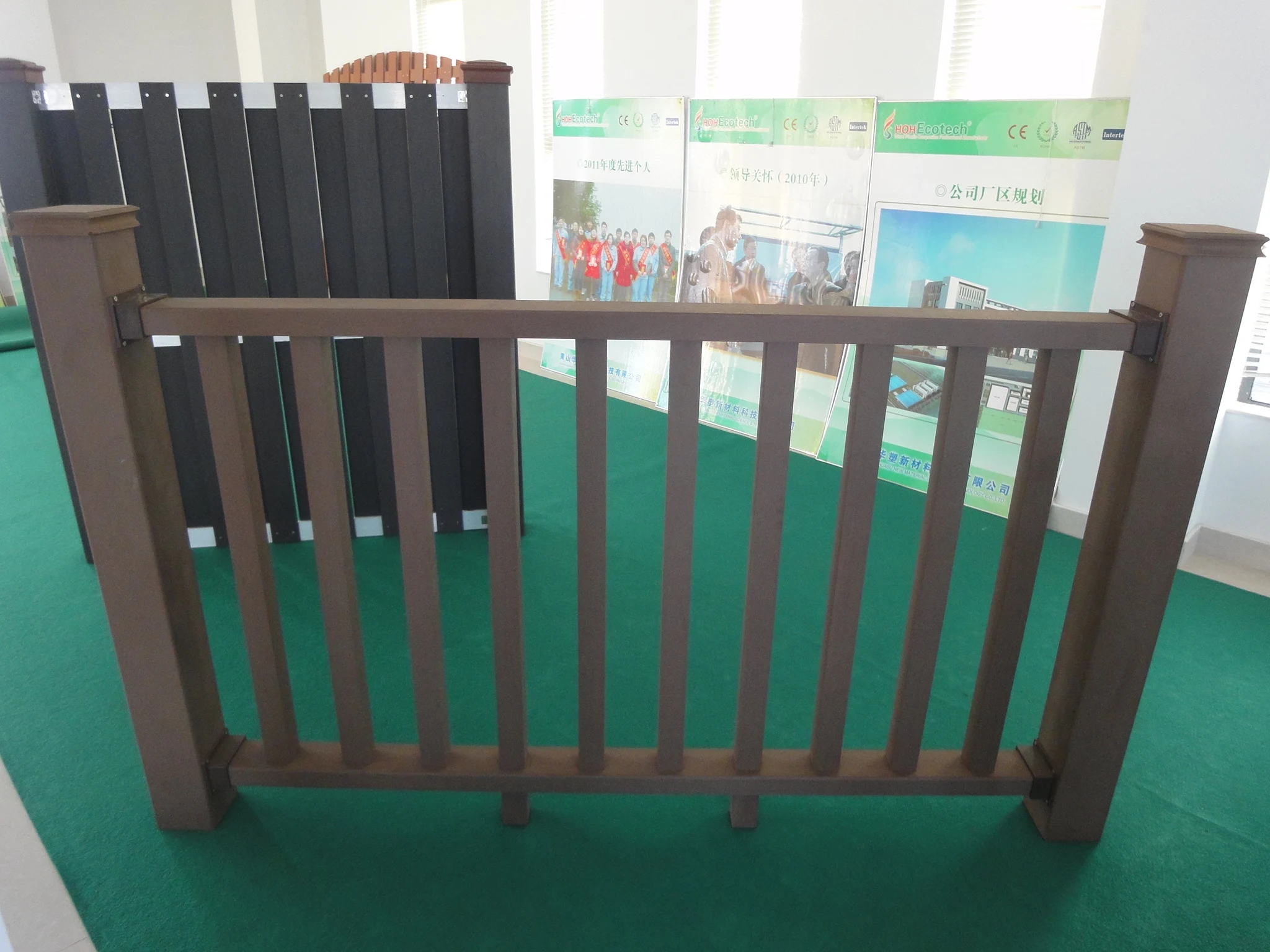 WPC Stair Design Terrace Deck Outdoor Railing WPC Handrail