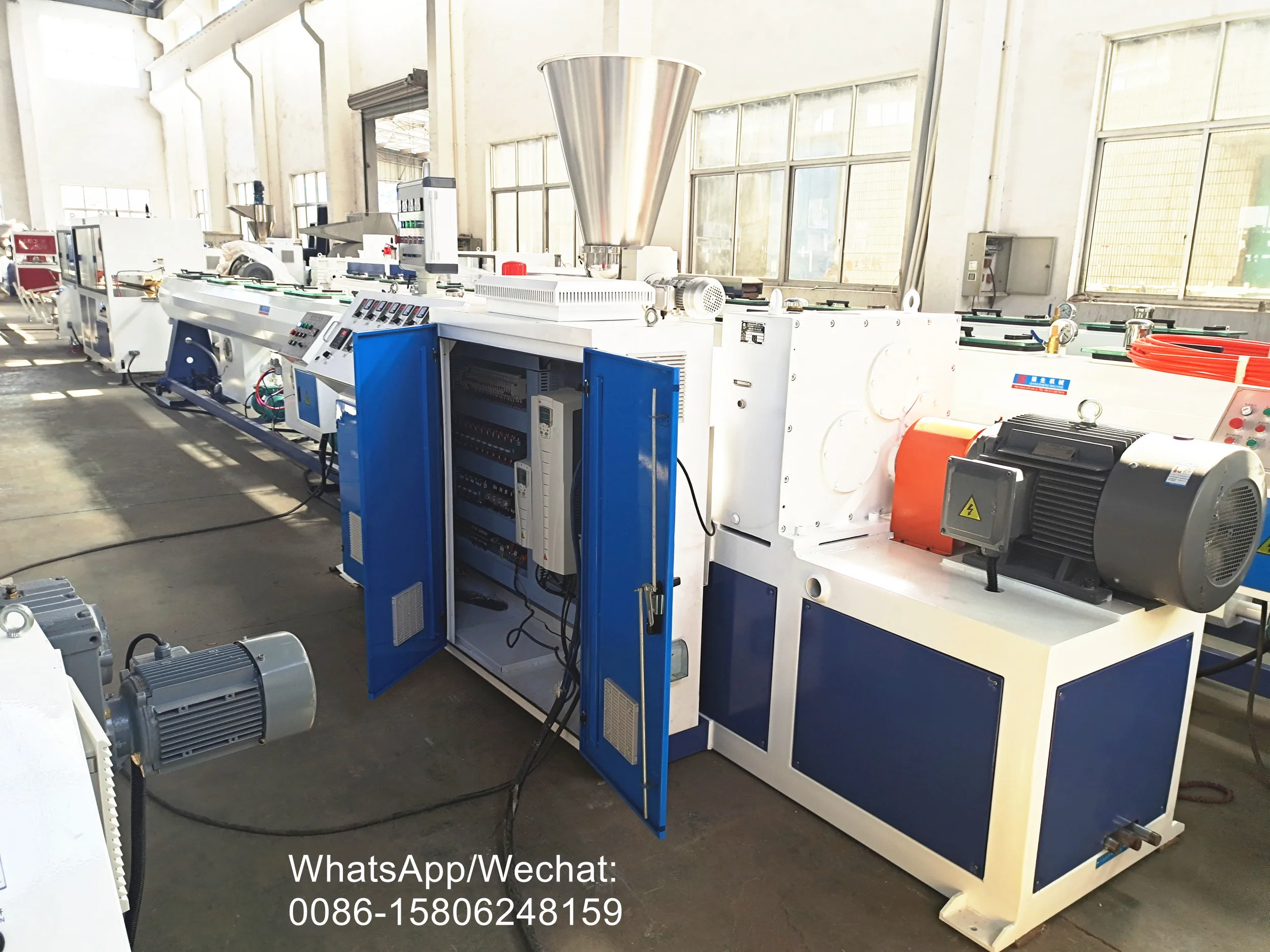 20-110mm Pvc Water Conduit Pipe Machine Conical Twin Screw Extruder ...