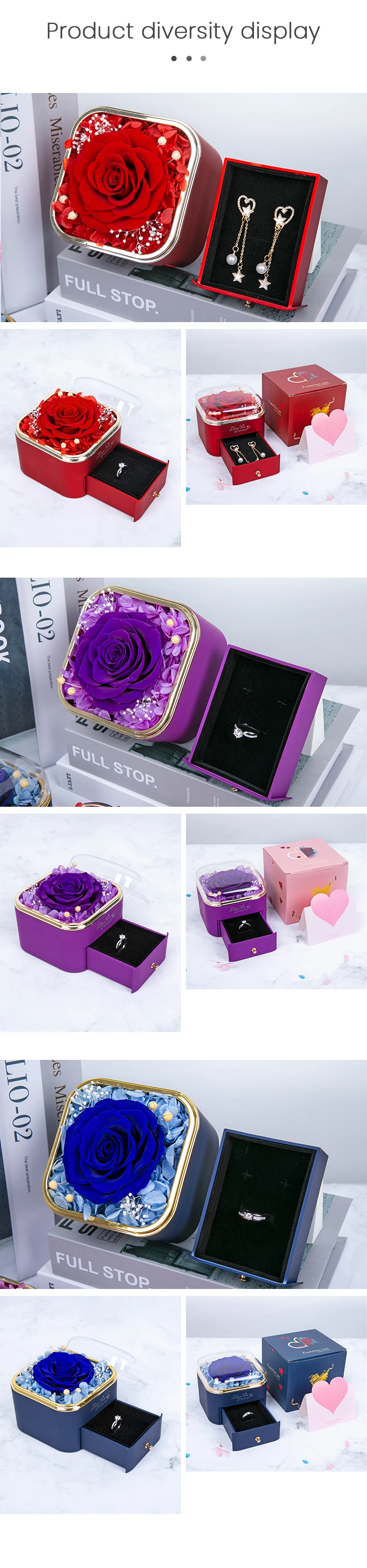 Eternal Rose Preserved Rose Flowers In A Acrylic Box Preserved Roses ...
