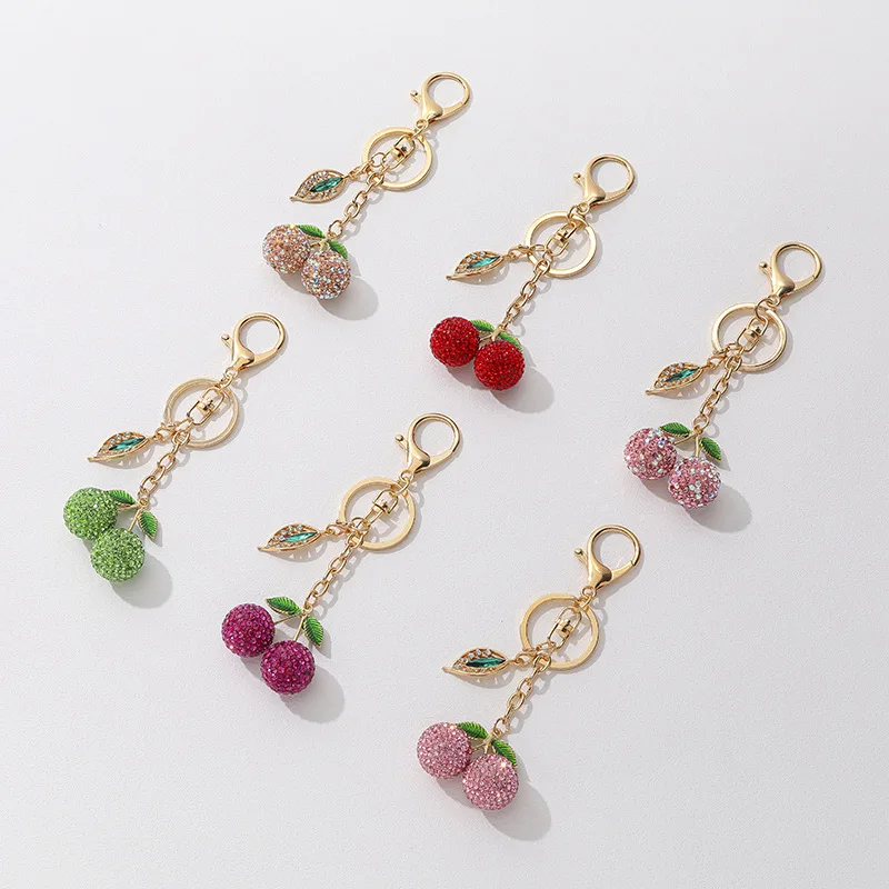 Fashionable Light Luxury Stainless Steel Key Chains Diamond Inlaid ...