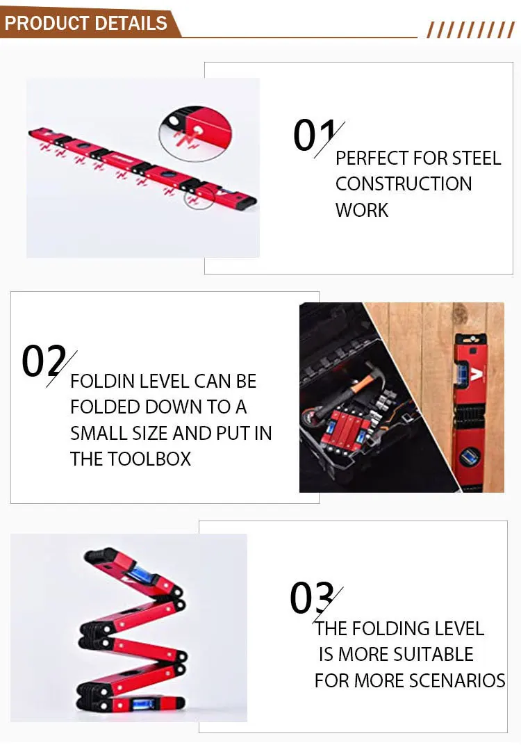 High Quality Multi-function Folding Level Measurement Tool Spirit Level ...