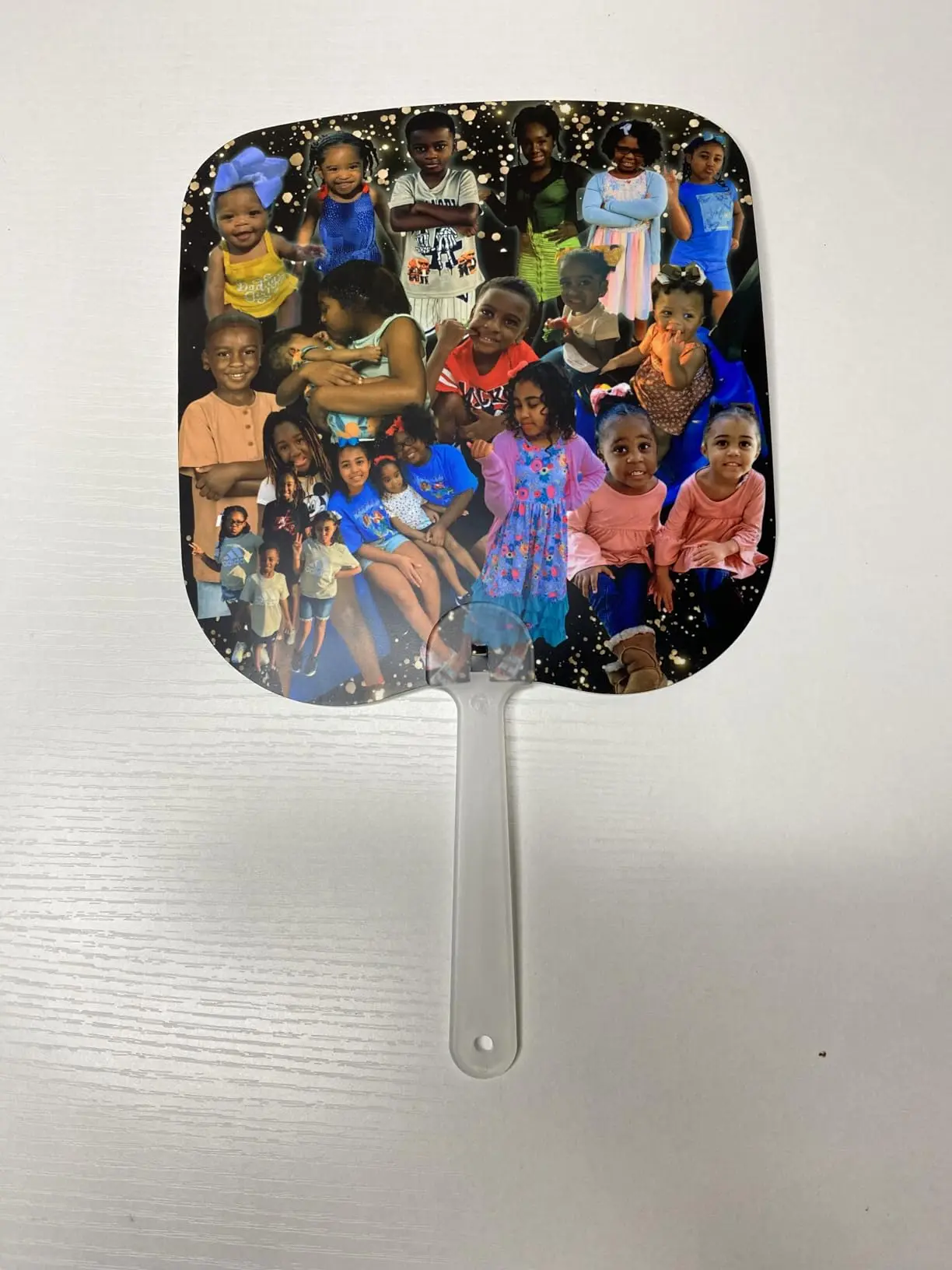 Sublimation Blanks Portable Hand Fan square Shape PET Plastic Church ...