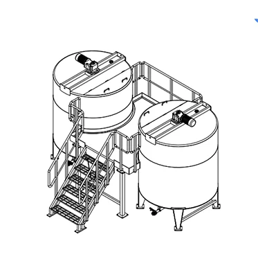 Stainless Steel Double Jacketed Mixing Tanks for Fermentation