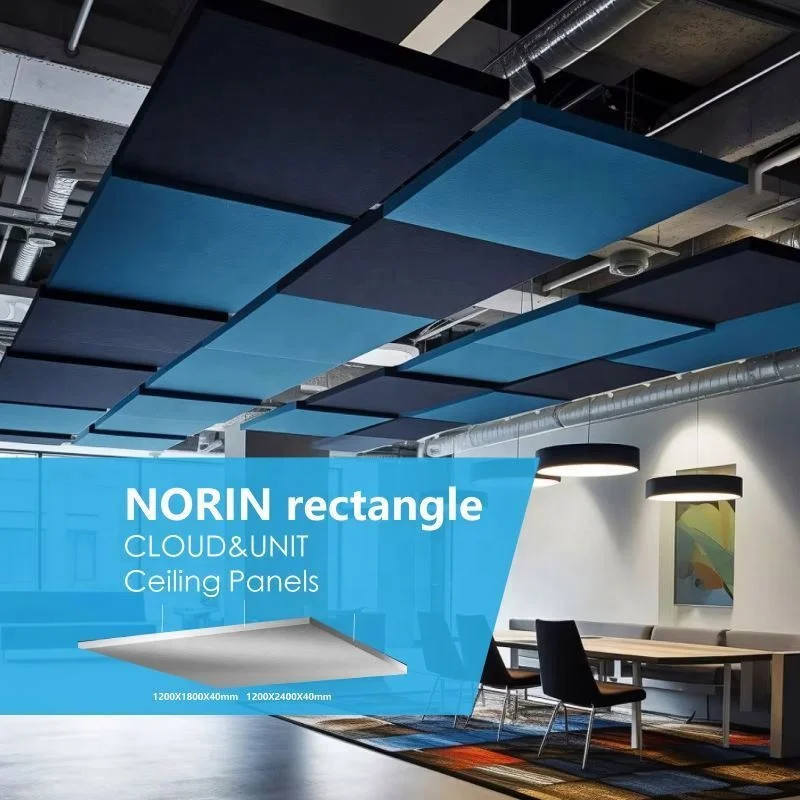 Soundproof Hanging System Acoustic Ceiling Baffles install in Concrete ...