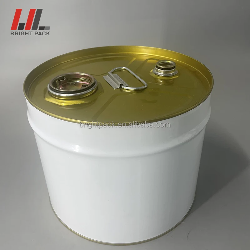 Wholesale Manufacturer 10L Metal Round Paint Can Tin Bucket with Handle ...