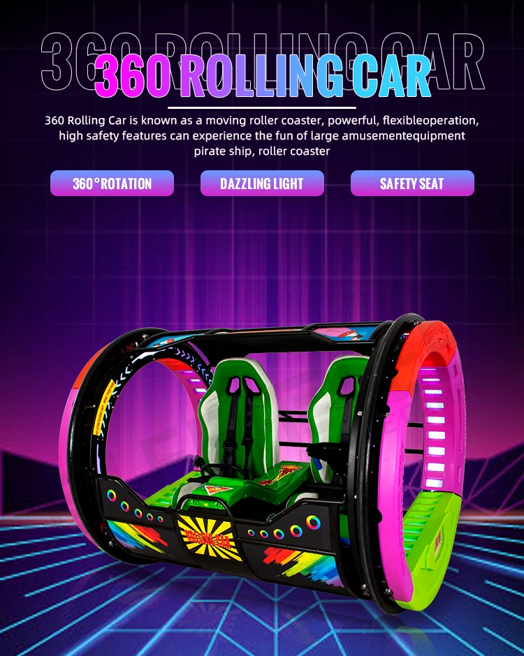 360 Degree Rolling Car Simulator - Adult Fun at Parks