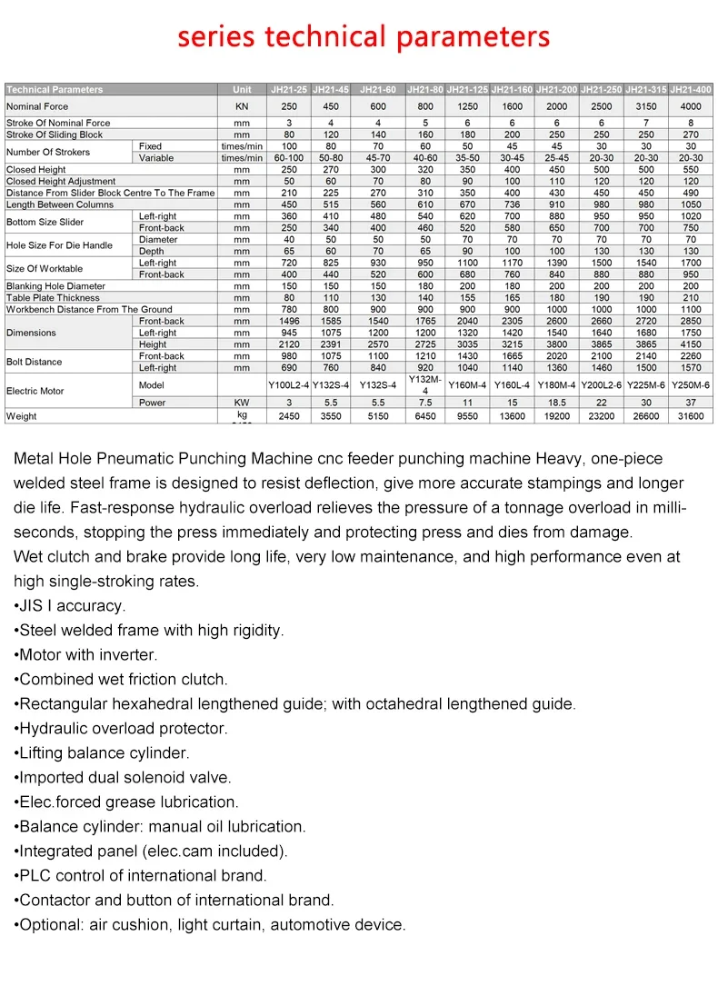 DADI JH21-45 Aluminium Foil Container Machine - Pneumatic Power Press