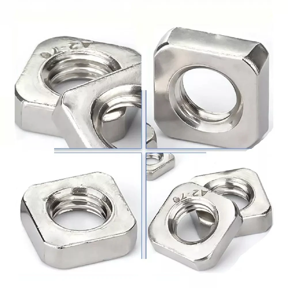 Din562 Thin Nut M3 M4 M5 M6 M8 A2 Stainless Steel Square Thin Nuts ...