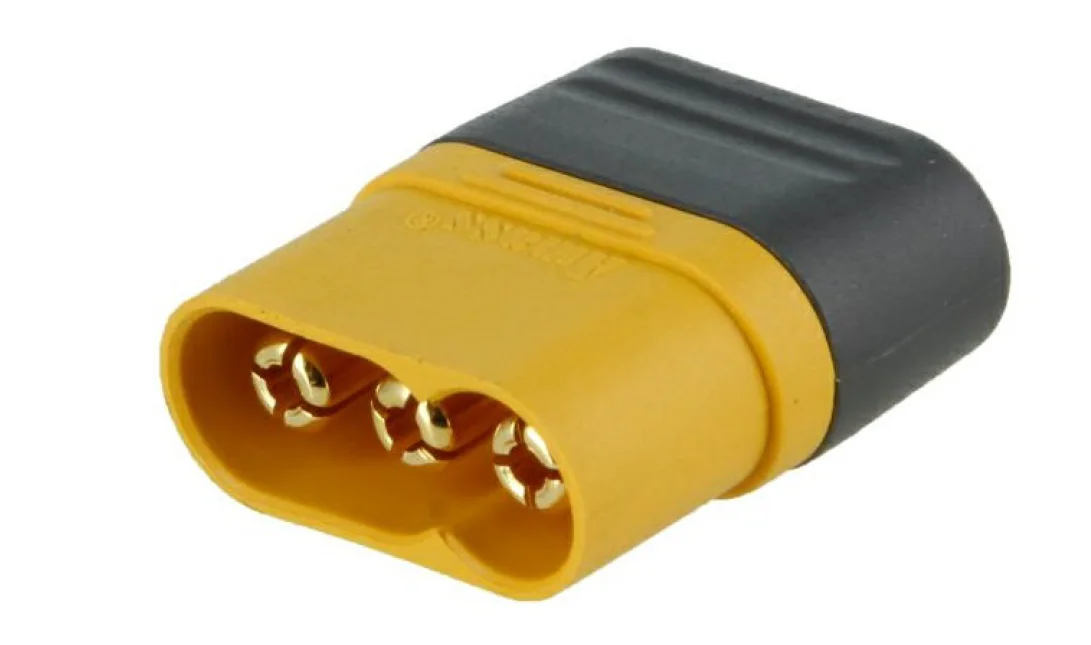 Panel Mount MR30 Power DC Battery Connectors for Drones - Yellow Male ...