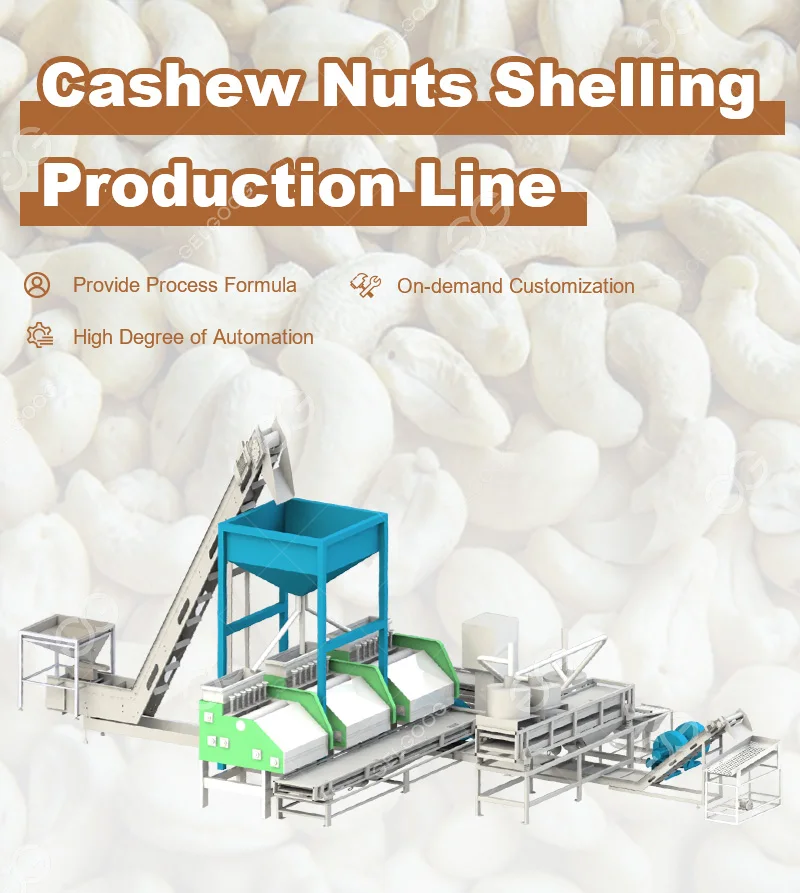 Industrial Cashew Nuts Processing Machine for Sale