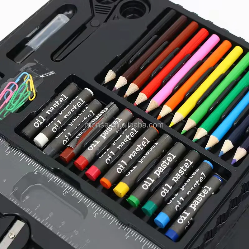 Art 101 Piece Painting Set With Watercolor Paint Brush Crayon Oil ...