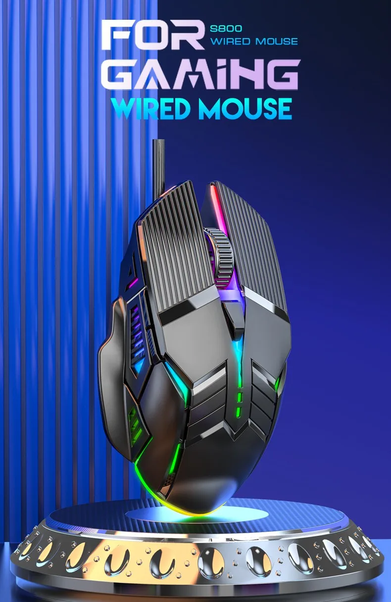 Cheap Price Computer Mouse 6d Light Wired Mute Rbg Mouse Gaming For Pc ...