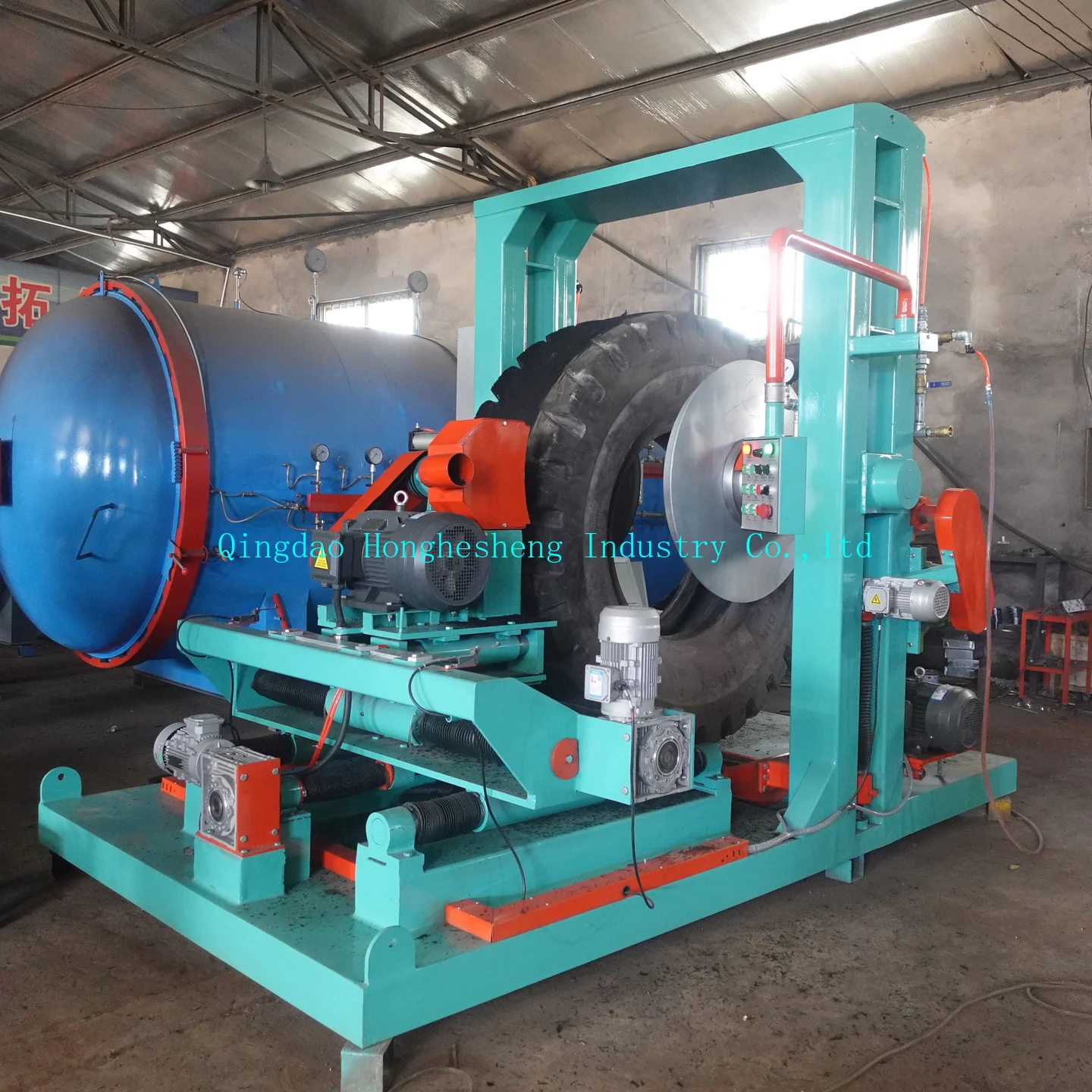 Tire Tread Buffing and Building Machine for Used Tyre Recapping Line ...