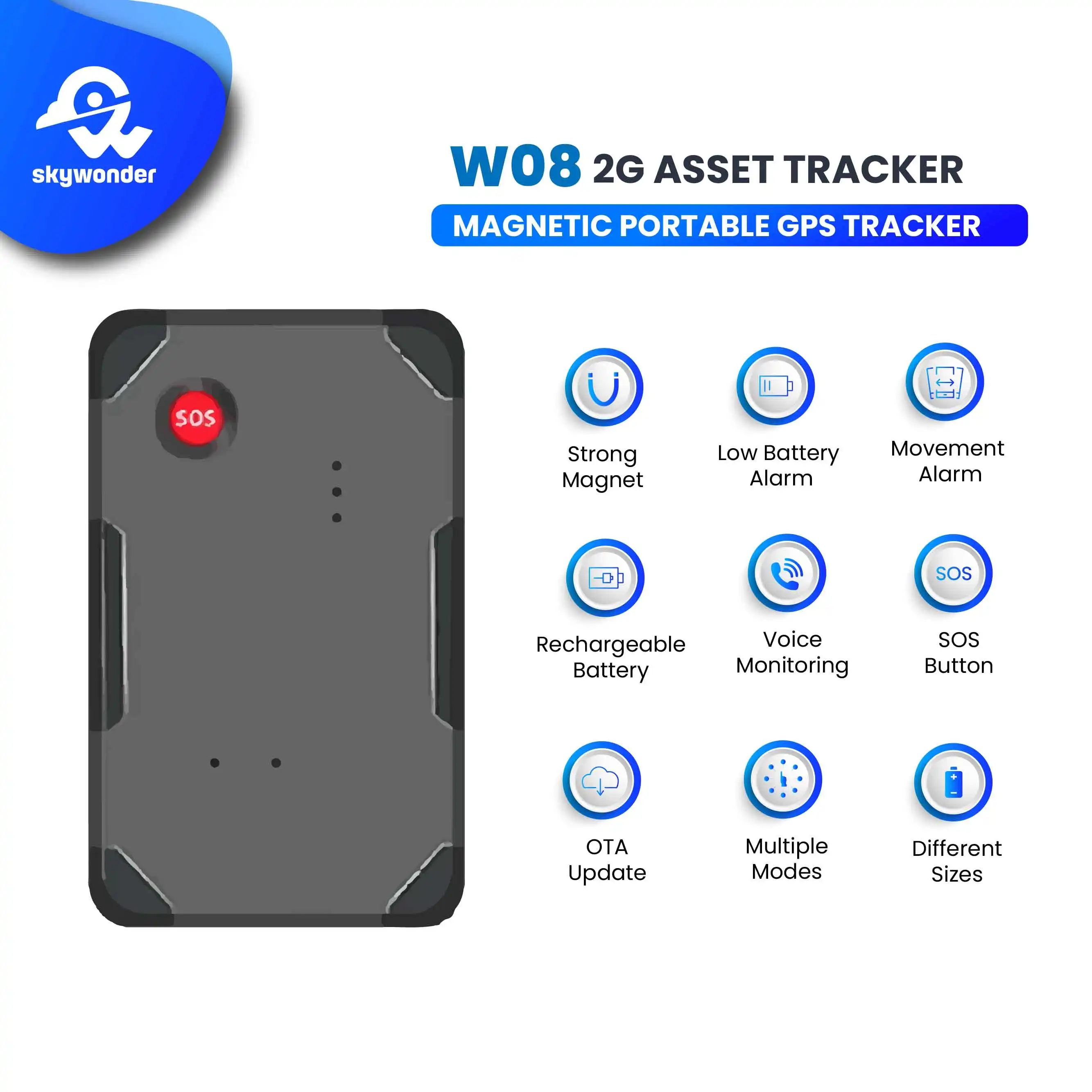 2g Human Asset Long Standby Location Tracker Gps+lbs+wifi Real Time ...