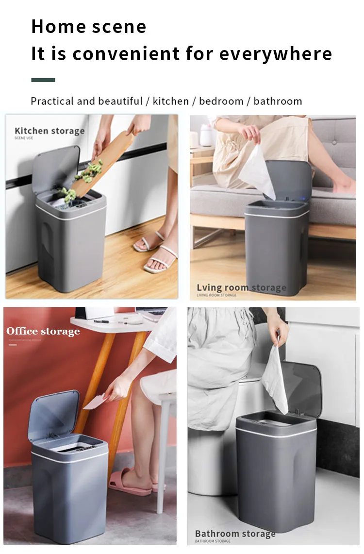Smart Sensor Trash Can - Eco-Friendly Automatic Bagging