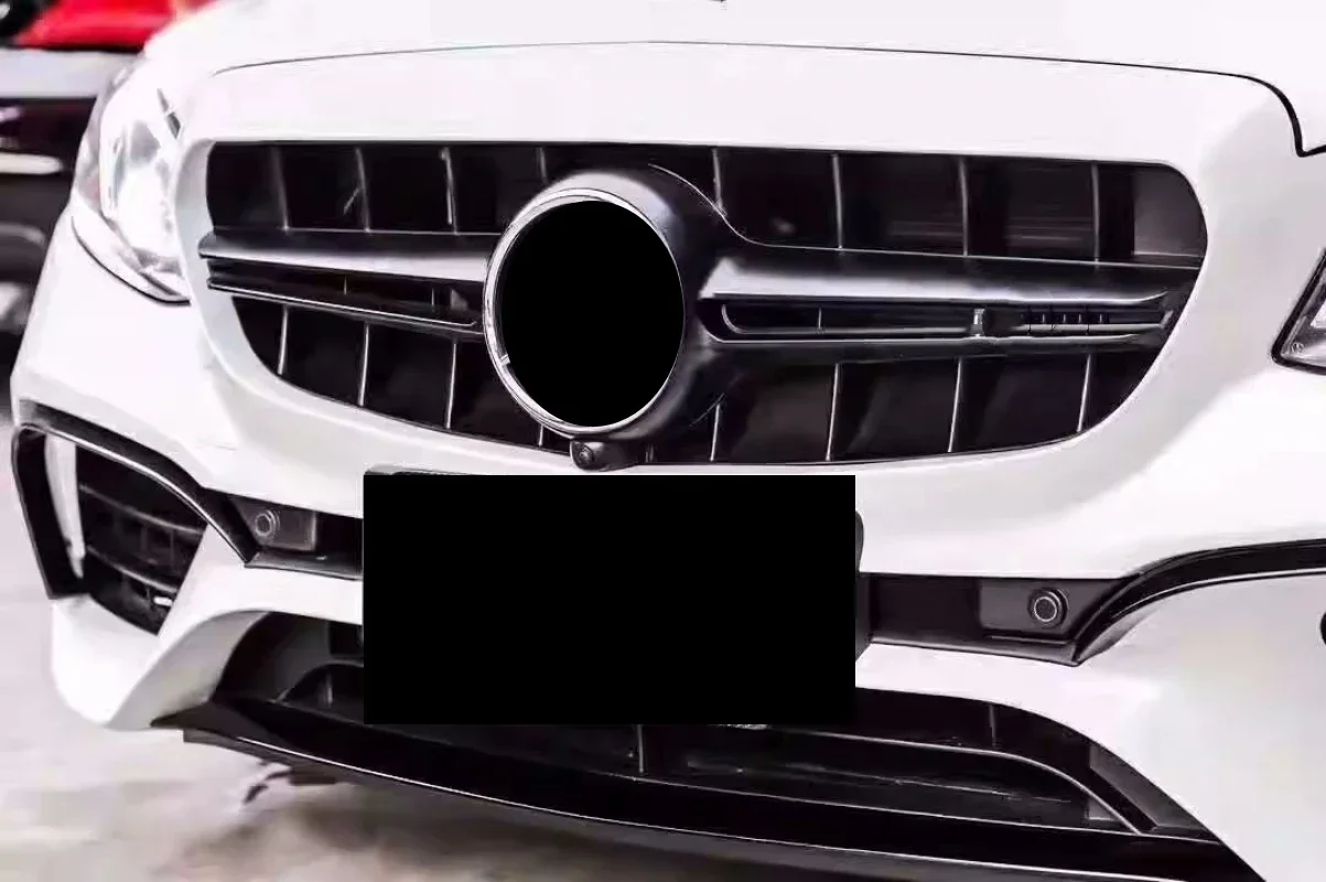 Body Kit Front Bumper Grill Side Skirt Assembly For Mercedes-benz E ...