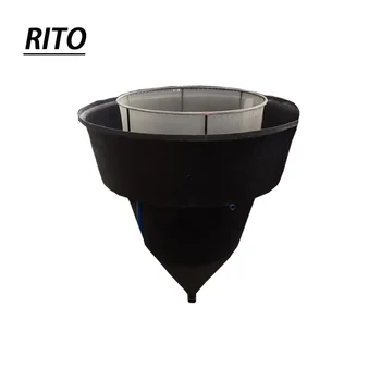 200 Liter Aquaculture Aquaponic Plastic Cone Bottom Tank With Steel ...