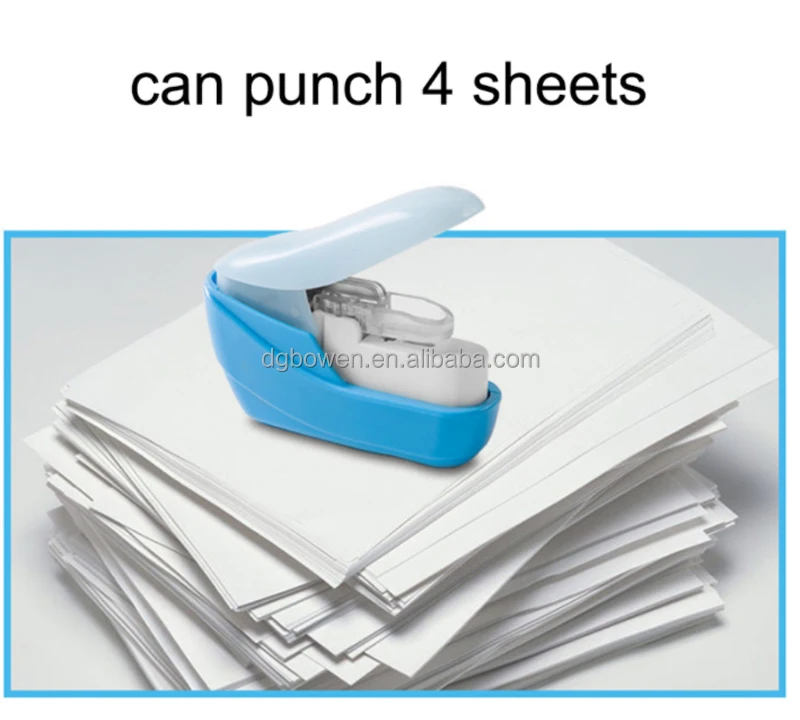No Staples Nail Free Stapler Mini Cute Paper Book Binding Stapling ...