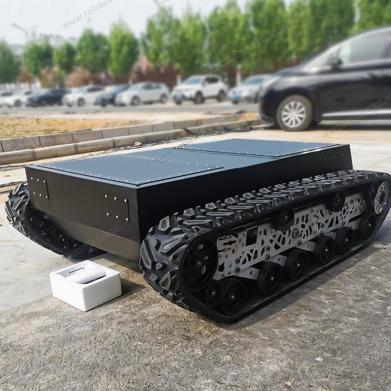 Rubber Crawler Chassis Platform - Heavy Load Motorized Boat Trailer