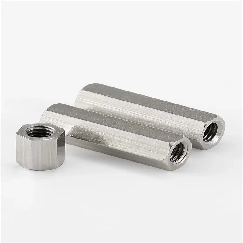 Hex Nuts Din6334 Hexagon Threaded Connecting Nut M4 M5 M6 M16 Carbon ...