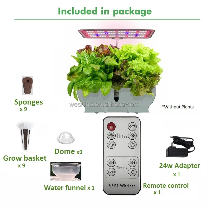 Hydroponic Growing Systems Microgreen Smart Indoor Herb Garden Planter ...