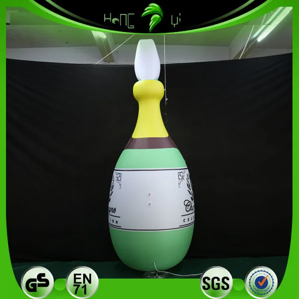 Custom Giant Inflatable Champagne Bottle Model Customized Inflatable ...