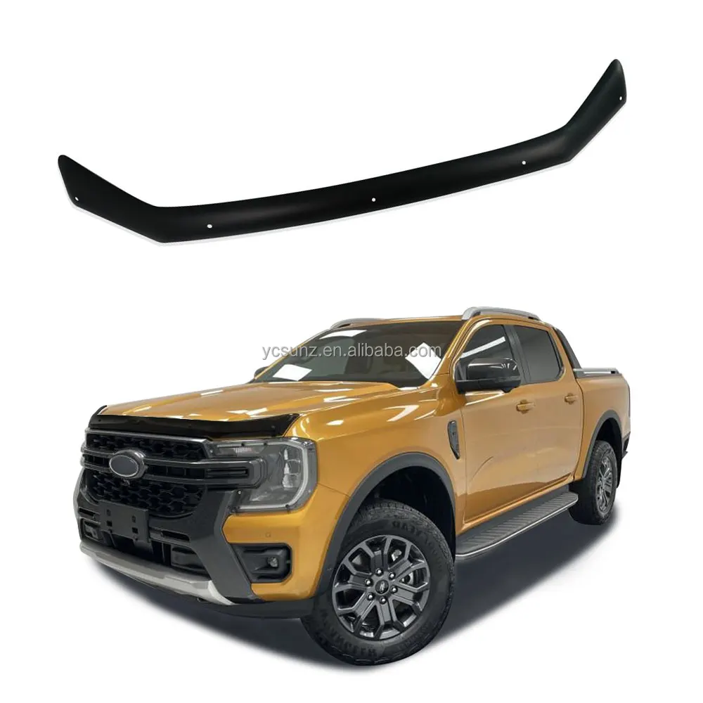 YCSUNZ Matte Black Car Bonnet Guard Protector for Ford Ranger