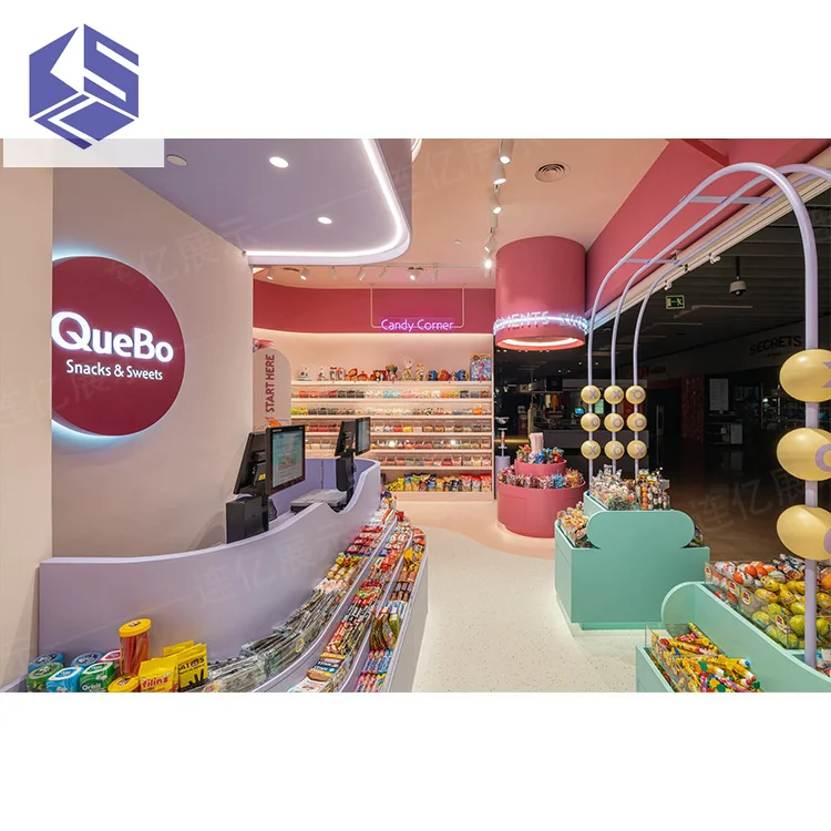 Shopping Mall Candy Snacks Department Store Goods Counter Snack Island ...