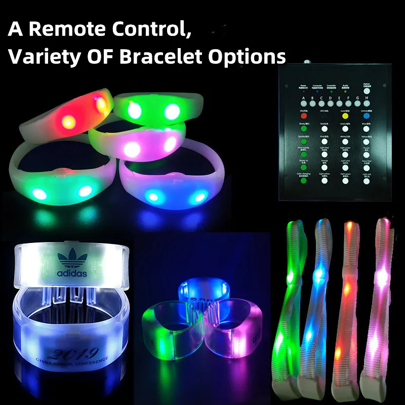 Hot Sales Party Supplies Custom Logo Luminous Atmosphere Wristband ...