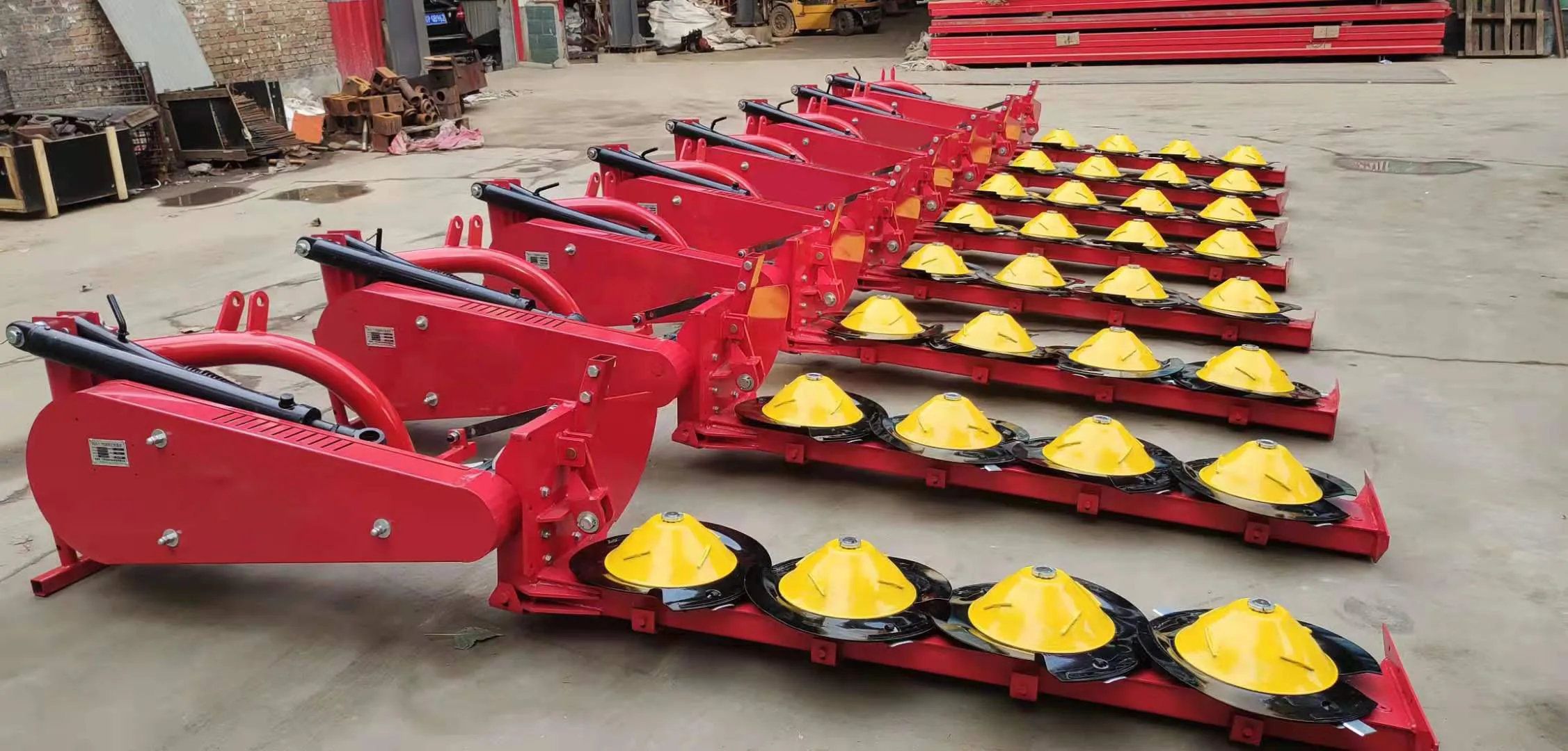 Four Wheel Tractor Rear Mower Flattener New Multi-disc Forage Alfalfa ...