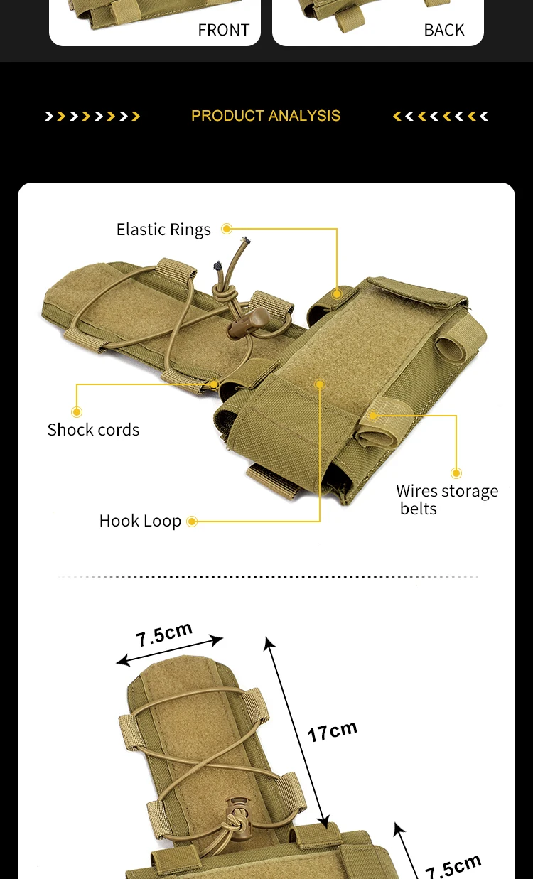 Actionunion Tactical Helmet Battery Bag Counterweight Pouch Helmet ...