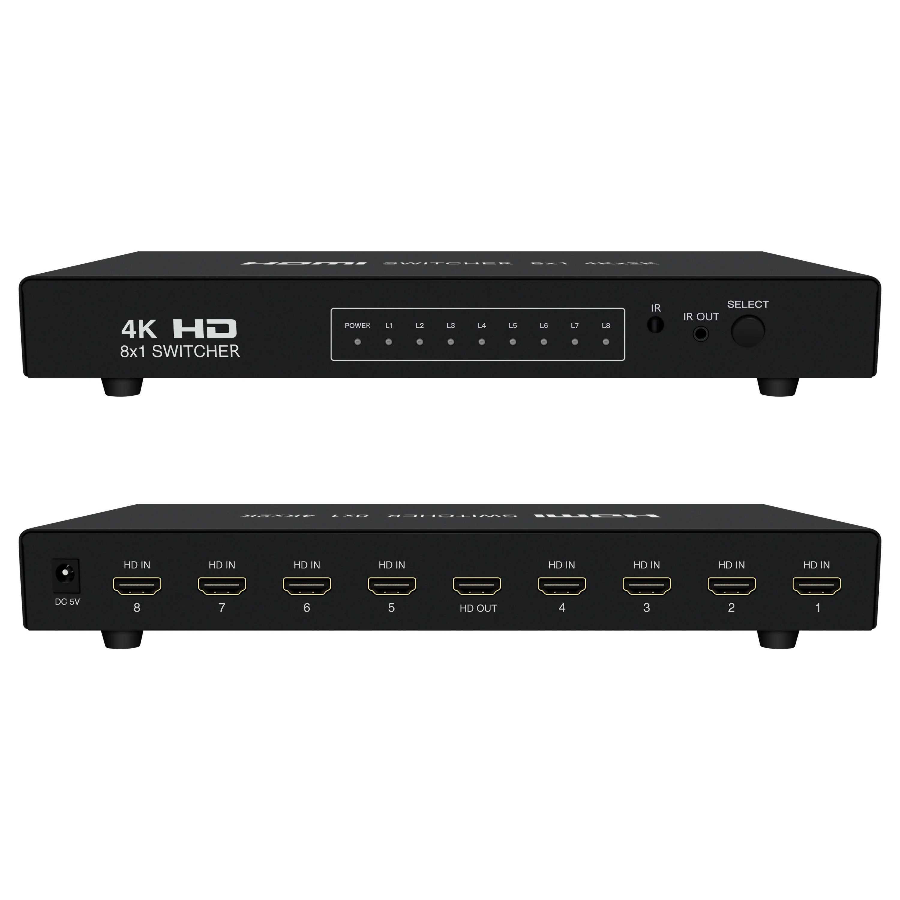 4K hdmi switch 8input 1output 4K 30Hz Automatic switching| Alibaba.com
