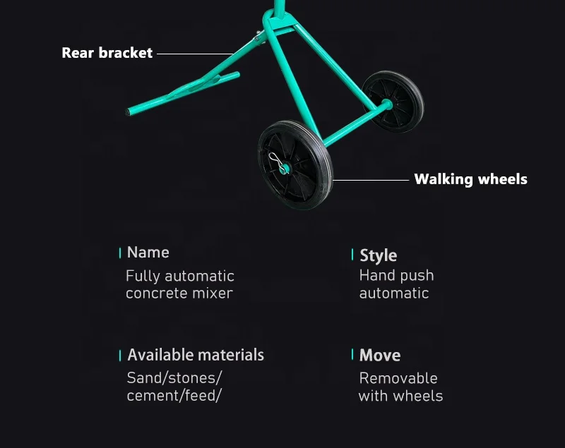 Cement Mixer Self Loading Concrete Mixer Force Action Mixer