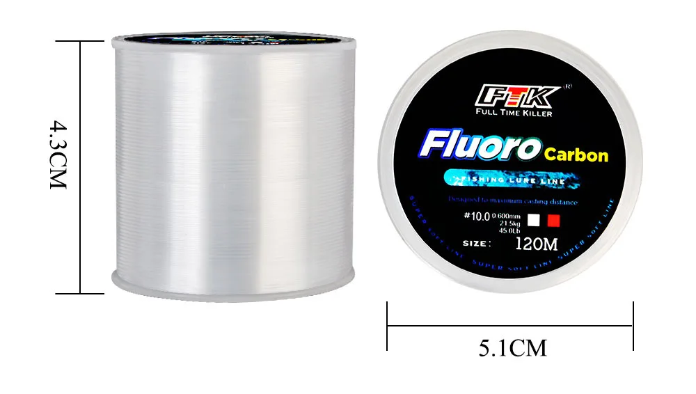 Wholesale 120m Super Strong Nylon Fishing Line Nylon 4.13lb - 45lb ...