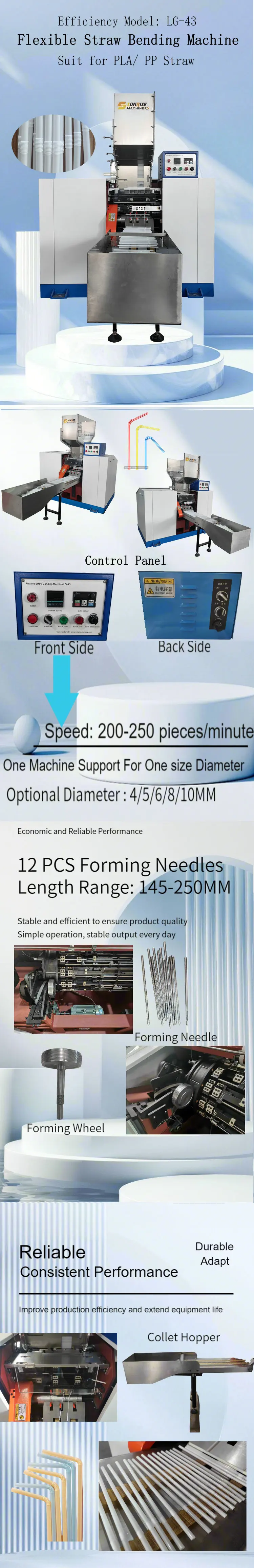 Bendable Straw Manufacturing Machine PLA Straw Pipe Bending Machine ...