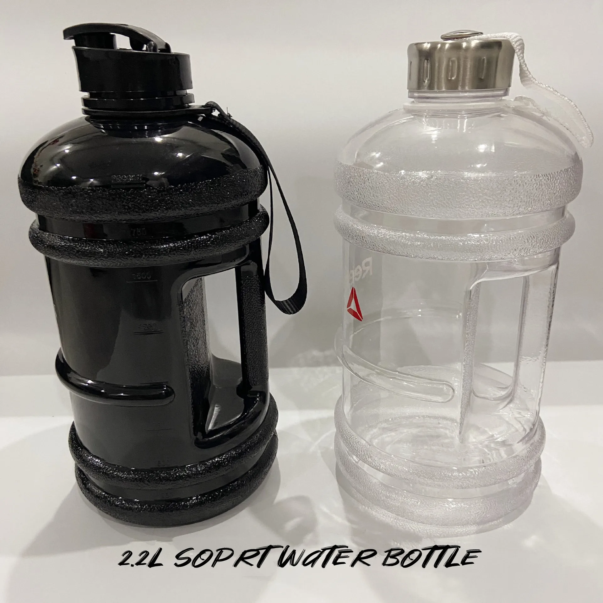 2.2l Half Gallon Water Bottle With Tick Mark Container With Handle ...