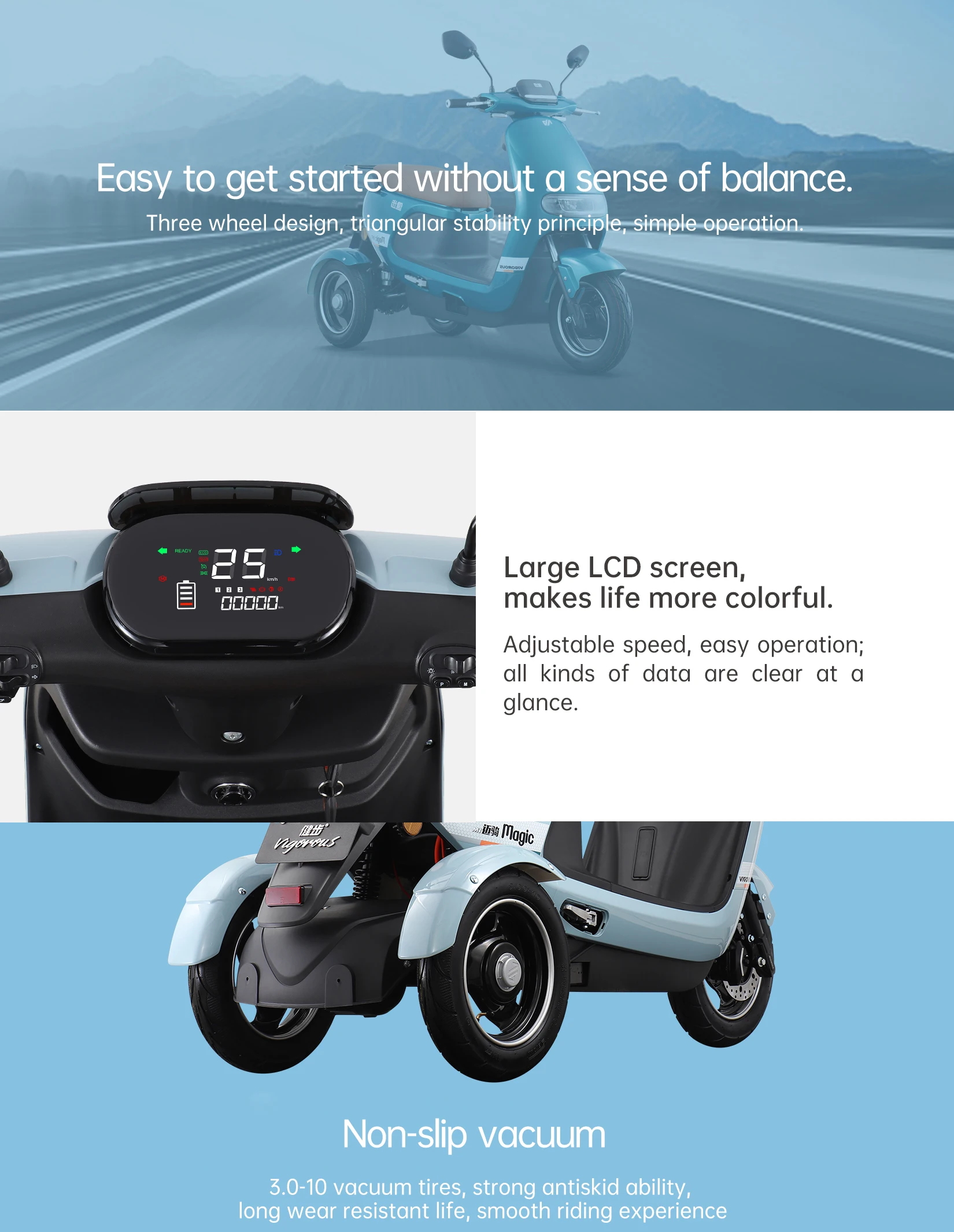 MAGIC M1 Electric Scooter - 800watt Mobility for Adults
