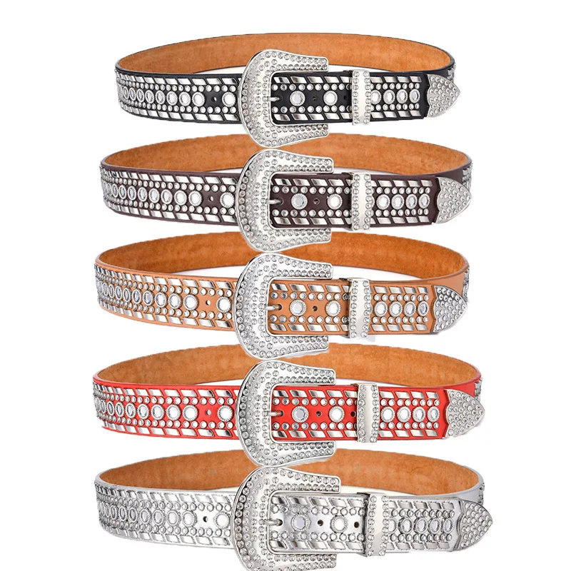 Bb Simon Belt Available Crystal Women Mens Diamond Studded Rhinestone ...