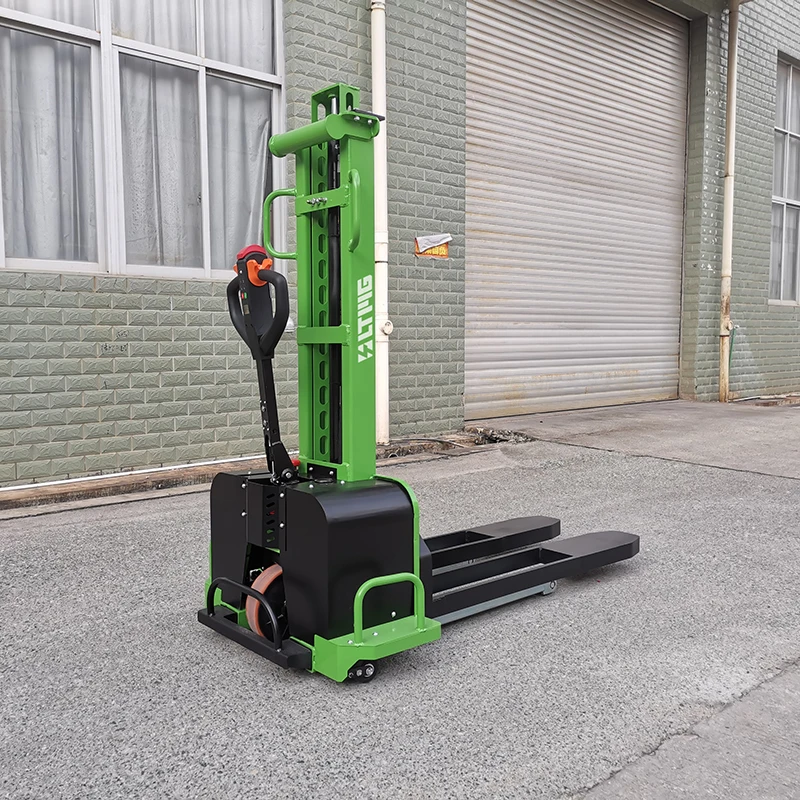 2024 Lithium Battery 24v Stacker Truck 500kg 700kg Self Loading Electric Pallet Stacker For ...