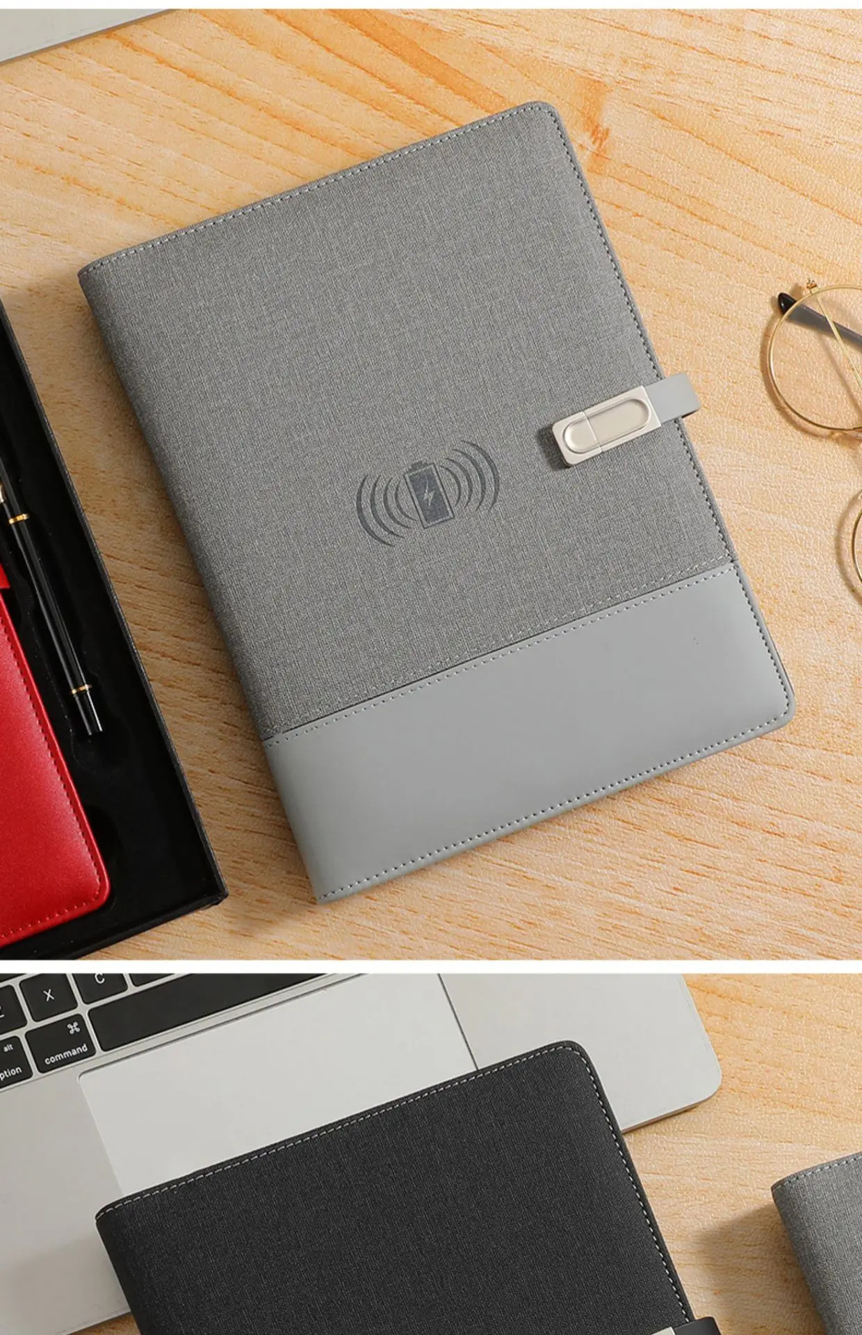 2024 Custom A5 Power Bank Charging Planner Diary Notebook Set