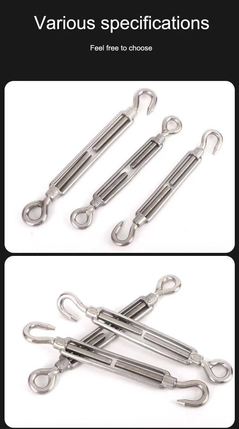 Anyue Manufacturing Rigging Hardware M5 - M32 Hot Dip Galvanized Din 1480 Turnbuckles - Buy ...