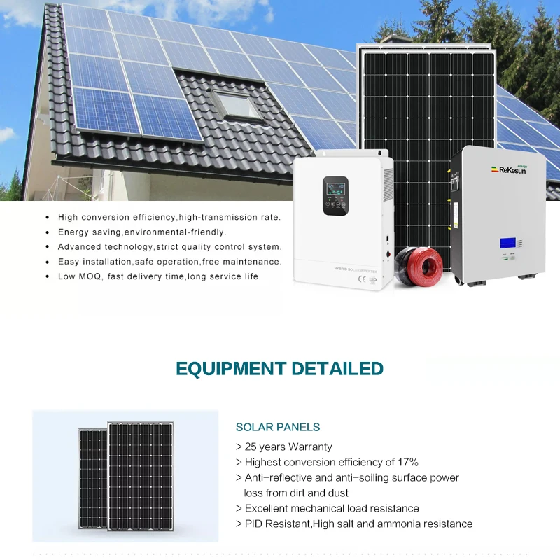 3kw Solar System Home Power With Hybrid Inverter Off Grid Solar Energy ...