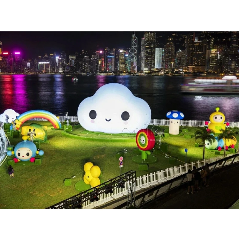 High Quality Ceiling Inflatable Cloud With Led Light Hanging Lighting ...