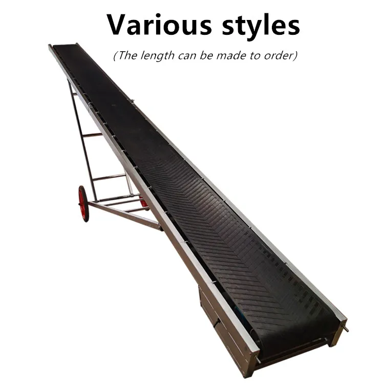 Adjustable Speed And Height Truck Loading And Unloading Belt Conveyor ...