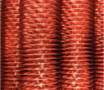 Copper Plate Fins Heat Exchangers & Continuous Fins Pipes