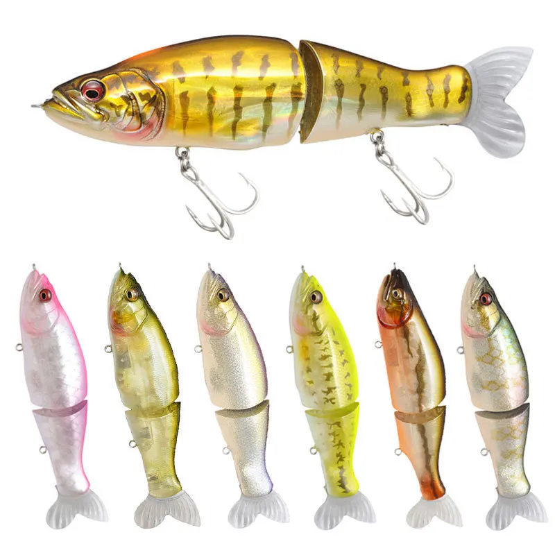 2 Section Glider Bait 135mm Multi Jointed Fishing Lure 28g Swimbait for ...