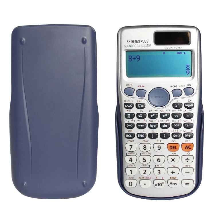 High School Dual Power Calculator - 417 Functions & 2 Lines LCD