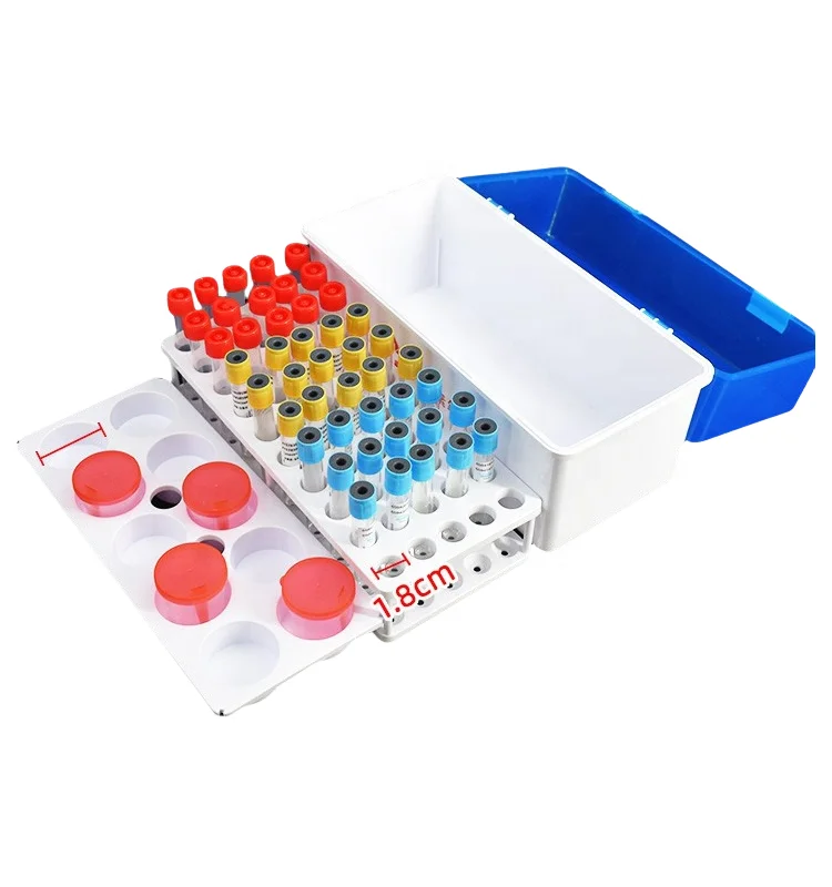 Multi-Function Plastic Storage Transit Box Includes 50 Holes Centrifuge ...